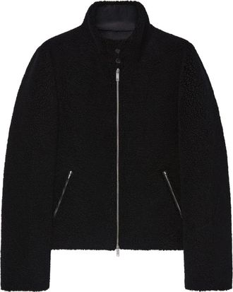 Courrèges Bomberjacke aus Fleece - Schwarz