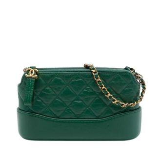 Chanel Sac bandouli&egrave;re vintage Pre-owned - Femme - Pre-owned - Vert - Taille: ONE Size