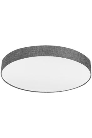 Eglo Deckenleuchte Pasteri, Grau, Wei&szlig;, Metall, Textil, rund,rund, 15 cm, Lampen & Leuchten, Innenbeleuchtung, Leuchten nach R&auml;umen, Schlafzimmerlampen