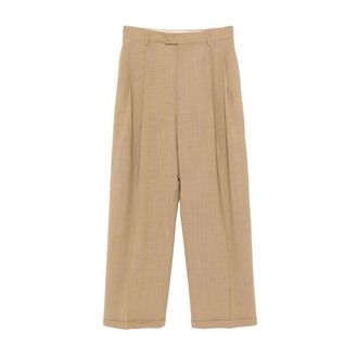 Barena Homme, Pantalons, Beige, Taille: M Wide Pantalons