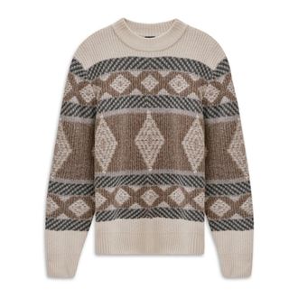 Bugatti Strickpullover mit Muster - - Knitwear - Herren - Mehrfarbig - M