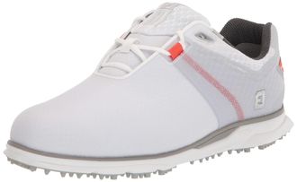 FootJoy Herren Pro|sl Sport Vorsaison Style Sneaker, Wei&szlig; Grau Orange, 40.5 EU Weit