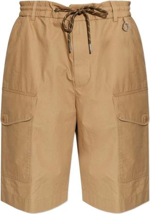 Moncler Homme, Shorts, Brun, Taille: L Cotton Poplin Cargo Shorts