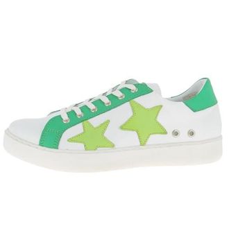Andrea Conti Femme Damen Low Top Sneaker Basket, Blanc Herbe Pistache, 38 EU