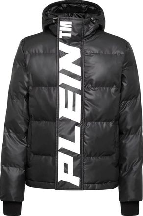 Philipp Plein Homme, Vestes, Noir, Taille: 3XL Nylon Down Jacket