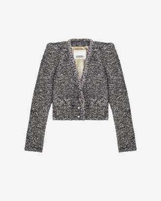 Isabel Marant Veste Gwendoline - Femme - Noir Et &Eacute;cru - Taille34 - Isabel Marant