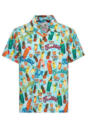 King Kerosin Herren Hawaii Hemd Tiki Cocktails