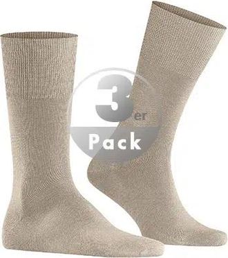 Falke Herren Socken beige Merinowolle unifarben
