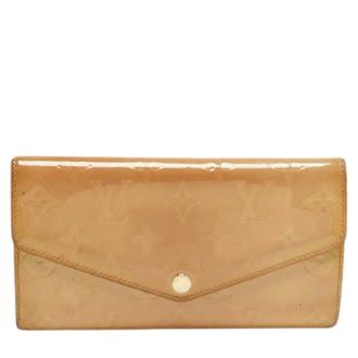 Louis Vuitton Pre-owned Vintage Leather Wallet - Femme - Pre-owned - Beige - Taille: ONE Size