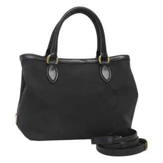 Prada Pre-owned Toile sacs-main - Femme - Pre-owned - Noir - Taille: ONE Size