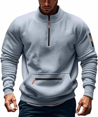 Generic Sweat &Agrave; Capuche Homme 3XL Blanc Rose Norv&eacute;gien Kaki Zip Fourr&eacute; Imprim&eacute; Moutarde Bois Hoodies Velours Unisex Design Routier Tirette Difference Site Gra