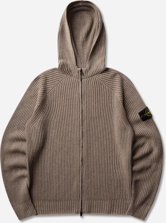 Stone Island Men s Two-Tone Vanis&eacute; Cashmere Hooded Zip Sweater Biscuit