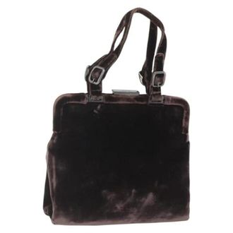 Prada Sac &agrave; main vintage Pre-owned - Femme - Pre-owned - Brun - Taille: ONE Size