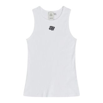 Munthe &Auml;rmelloses Oberteil mit Stickerei - - Tops - Damen - Wei&szlig; - L
