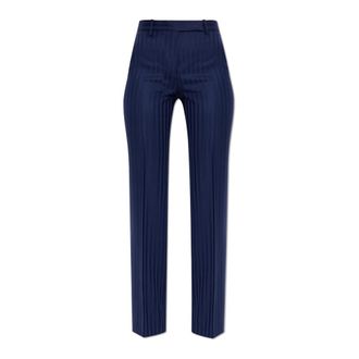 Tom Ford Tonale Gestreifte- ma&szlig;geschneiderte Straight-Pants aus Schurwolle - - Trousers - Damen - Blau - 2XS