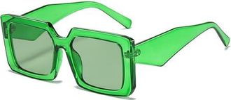 Generic Lunettes De Soleil D&eacute;coratives &Agrave; Monture Large For Femme Et Homme, Id&eacute;ales For Les Vacances Ou D&eacute;placements(Green)