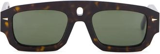 Ahlem lunettes de soleil &agrave; monture rectangulaire - Marron