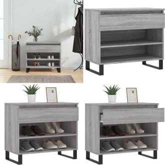 vidaXL Vidaxl - Schuhregal Grau Sonoma 70x36x60 cm Holzwerkstoff - Schuhschrank - Schuhregal - Holzwerkstoffm&ouml;bel - Garderobe - Wohnzimmerdeko - Home &