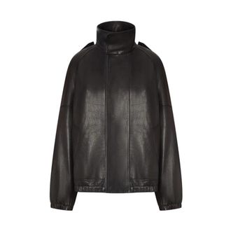 Saint Laurent Blouson mit Taillenkordel - - Jackets - Damen - Schwarzk - M