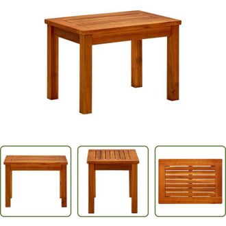 vidaXL vidaXL Table ext&eacute;rieure - Table basse de jardin 50x35x36 cm Bois solide dacacia