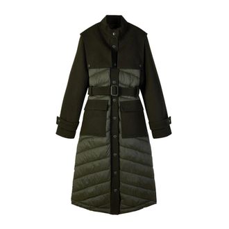 Patrizia Pepe Femme, Manteaux, Vert, Taille: 42 FR Trench