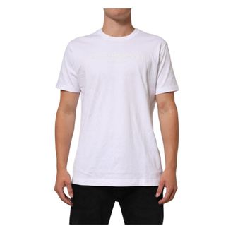 Dolce & Gabbana Kurz&auml;rmeliges T-Shirt mit Rundhalsausschnitt - - Tops - Herren - Wei&szlig; - 2XL