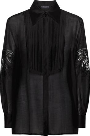 Elena Miro Femme, Blouses et Chemises, Noir, Taille: 42 FR Camicia