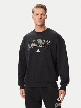 adidas Sweatshirt Seasonal Essentials Collegiate French Terry Crew KF4252 Schwarz Regular Fit
