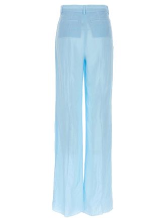 Sportmax Womens Blue Viscose Casual Pants