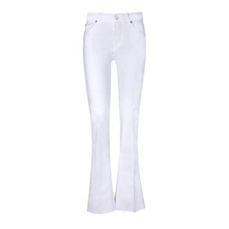 7 For All Mankind Ausgestellte Jeans - - Jeans - Damen - Wei&szlig; - W30