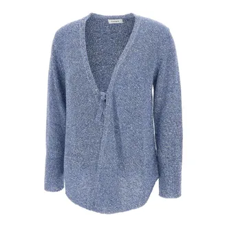 KANGRA Femme, Pulls, Bleu, Taille: 42 FR Cardigan orn&eacute; de sequins