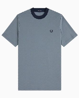 Fred Perry T-Shirt aus Baumwolle mit Schachbrett-Muster in