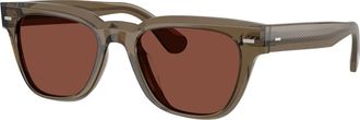 Oliver Peoples unisex, Accessoires, Gris, Taille: 51 MM Lunettes de soleil Rueny