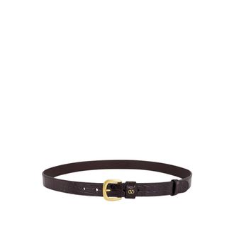 Valentino Garavani VLogo G&uuml;rtel - - Accessories - Herren - Braun - 95 CM