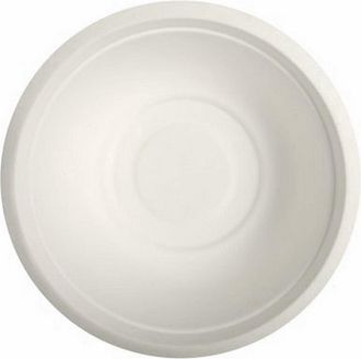 Papstar 50 Stabile Suppenschale, Schalen Zuckerrohr 500 ml Ø 15,5 cm · 5,4 cm Weiss