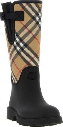 Burberry Check Boot - Black