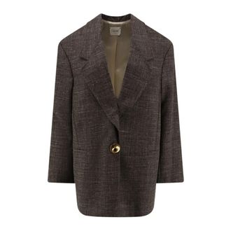 Alysi M&eacute;lange Tailored Blazer - - Jackets - Damen - Braun - XS