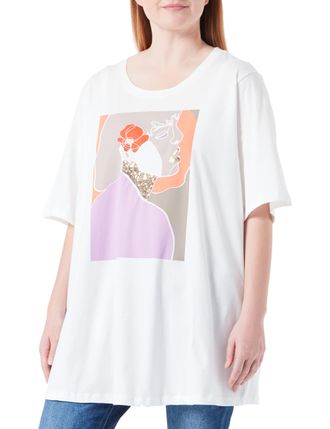 Kaffe Curve Kaffe Curve Damen Kcbamma T-Shirt, Chalk, M Grande Taille