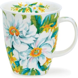 Dunoon Becher Nevis White Anemones Yellow - 0,48l