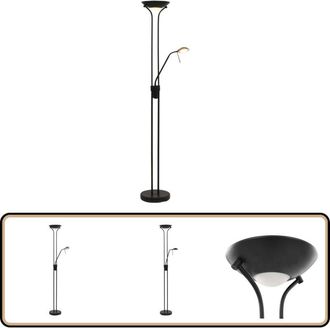 vidaXL Stehleuchte Dimmbar led 23 w - Stehlampe - led Lampe - Wohnzimmerleuchte - Deckenfluter - Leselampe