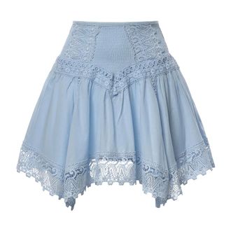 Charo Ruiz Ibiza Femme, Jupes, Bleu, Taille: 40 FR Jupe Courte Tal&eacute;a