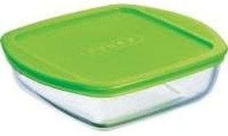 Pyrex 4936458 Cook&store Plat &Agrave; Four En Verre Carr&eacute; Avec Avec Couvercle 20x17 Cm