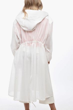 Ferragamo Trenchcoat aus Chiffon in Seidenmischqualit&auml;t mit abnehmbarer Kapuze Salvatore Ferragamo