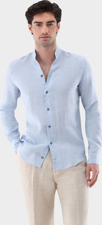 van Laack Stehkragen Hemd aus Leinen