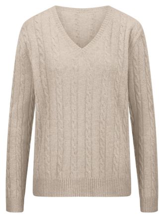Peter Hahn V-Pullover Peter Hahn beige