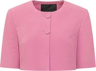 Pinko Pinko, Femme, Vestes, Rose, Taille: 44 FR Cropped Spencer Jacket