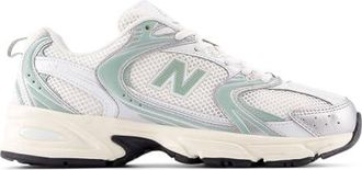 New Balance Homme 530 Sneaker, Silver Metallic-Green, 37 EU