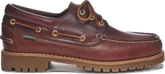 Sebago Homme, Chaussures, Brun, Taille: 41 1/2 EU Mocassins en Cuir à Lacets