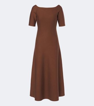 Gabriela Hearst Midikleid Vivia aus Wolle, Seide und Kaschmir