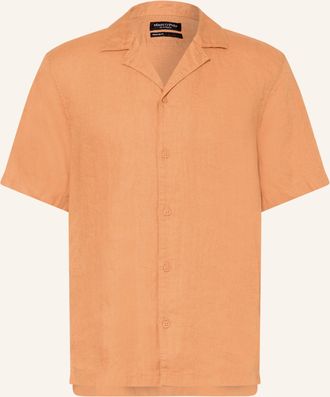 Marc O'Polo Marc Opolo Resorthemd Regular Fit Aus Leinen orange